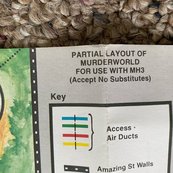 Tsr | Games | Tsr Marvel Super Heroes Murderworld Rpg Game Map Only Vg ...